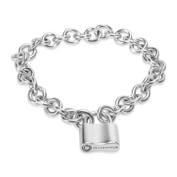 Tiffany & Co. Sterling Silver 1837 Lock Bracelet