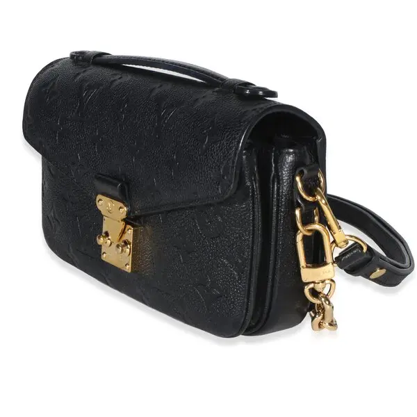 LOUIS VUITTON Monogram Empreinte Pochette Métis East West - Black