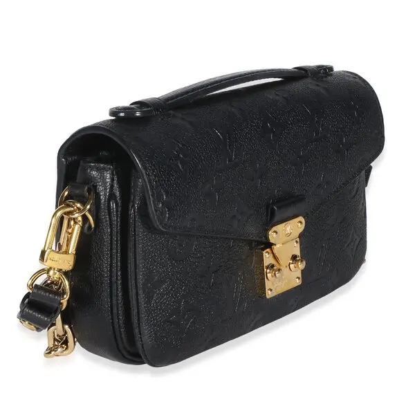 LOUIS VUITTON Monogram Empreinte Pochette Métis East West - Black