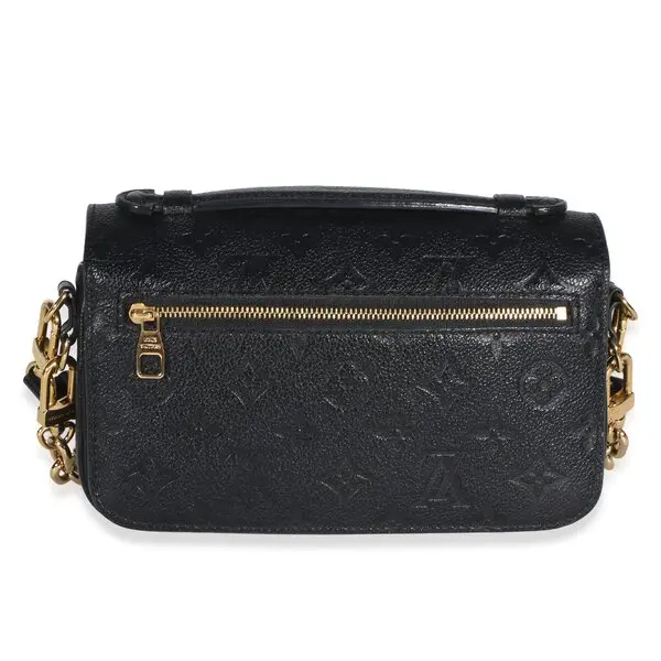 LOUIS VUITTON Monogram Empreinte Pochette Métis East West - Black