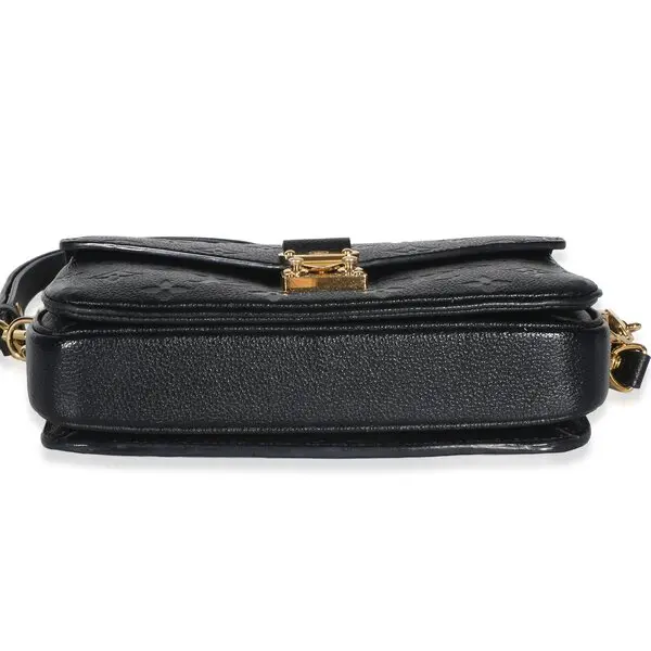 LOUIS VUITTON Monogram Empreinte Pochette Métis East West - Black