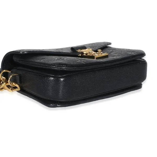 LOUIS VUITTON Monogram Empreinte Pochette Métis East West - Black