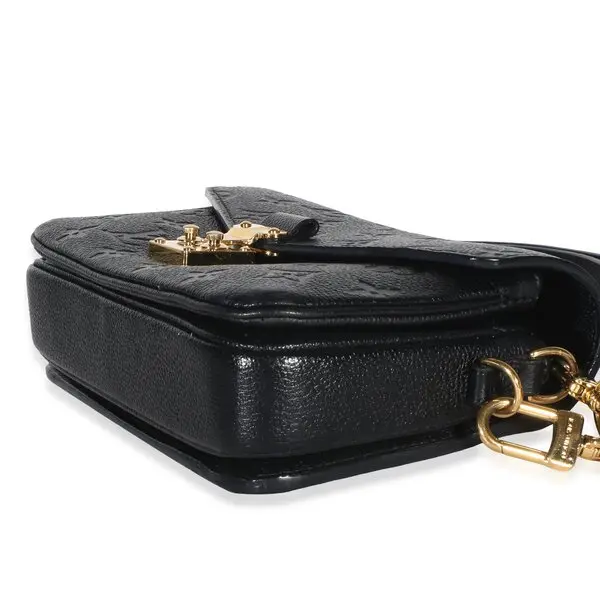 LOUIS VUITTON Monogram Empreinte Pochette Métis East West - Black