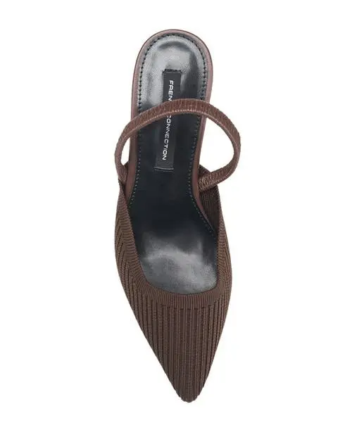 French Connection Bobo Slingback Kitten Heel - Brown