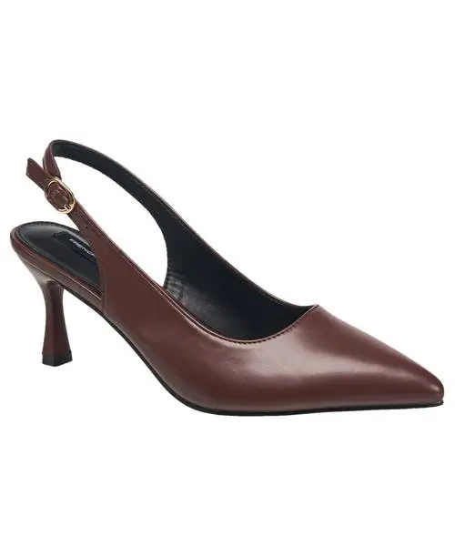 French Connection Brenna Kitten Heel - Chocolate