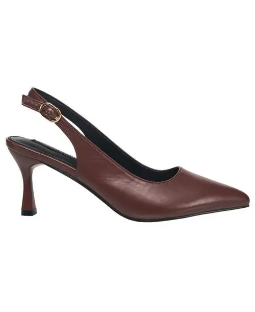 French Connection Brenna Kitten Heel - Chocolate