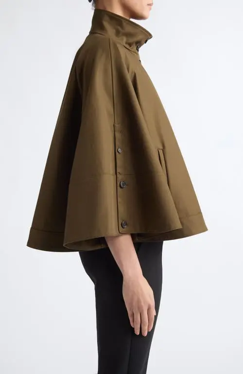 Max Mara Fulcro Water Repellent Cotton Gabardine Cape