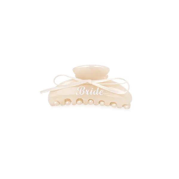 UNTAMED PETALS Sealed With A Bow Claw Clip - Ivory
