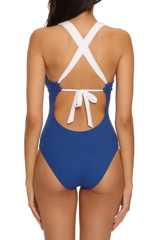 BECCA By Rebecca Virtue Yacht Club One-piece Swimsuit With Plunge Neckline