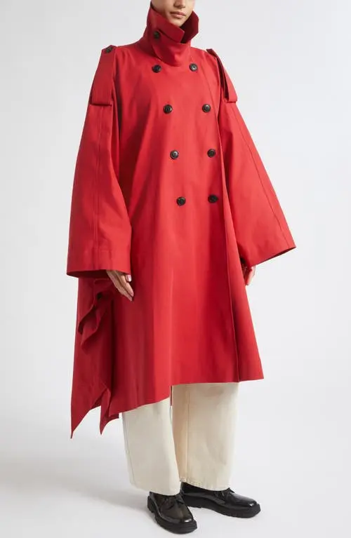 RÓHE Cape Stretch Cotton Trench Coat