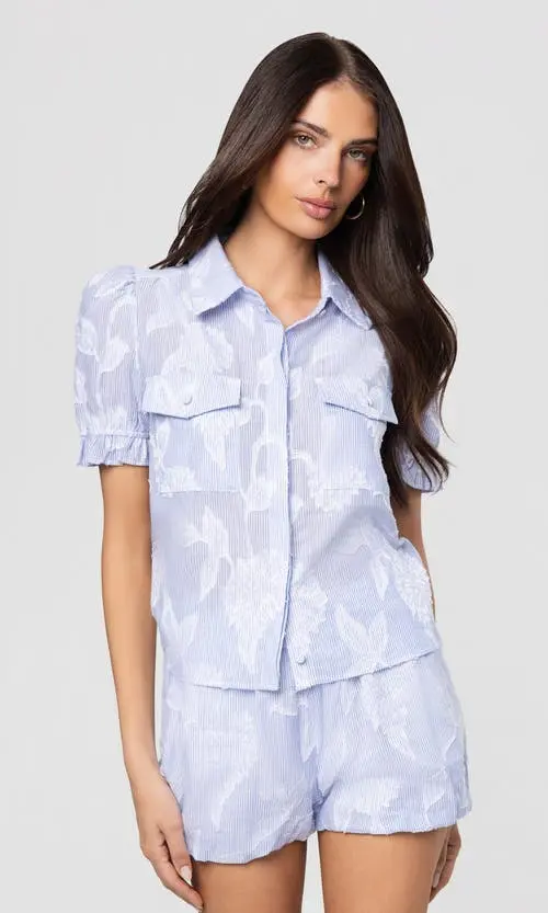 Generation Love Mina Floral Stripe Top