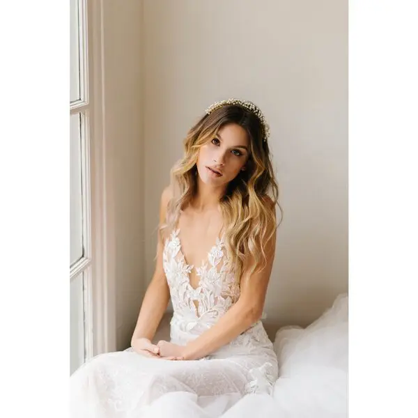 POPPY LANE Thea Bridal Tiara - Gold