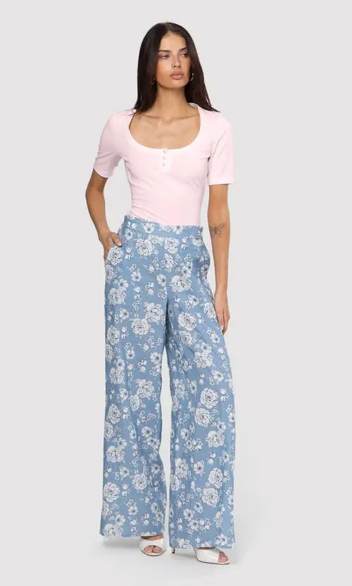 Generation Love Tawny Henley Top
