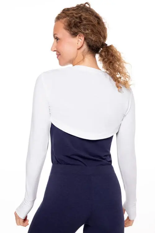 Coolibar Luna Pullover Shrug - White