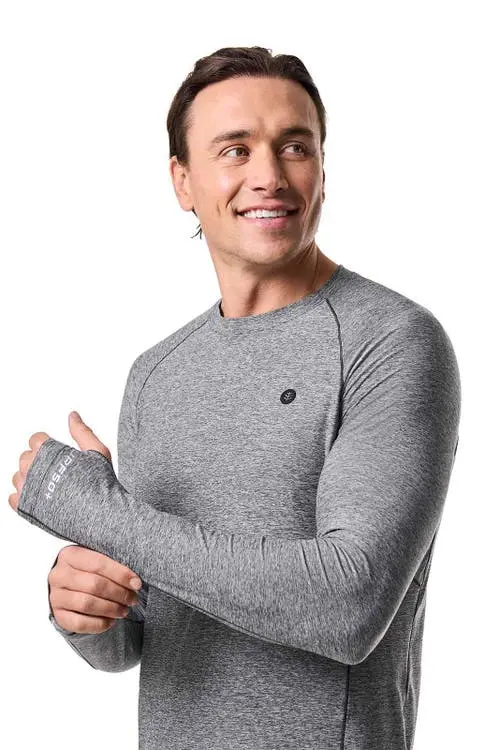 Coolibar Sonora Agility Long Sleeve Performance T-shirt - Charcoal Heather