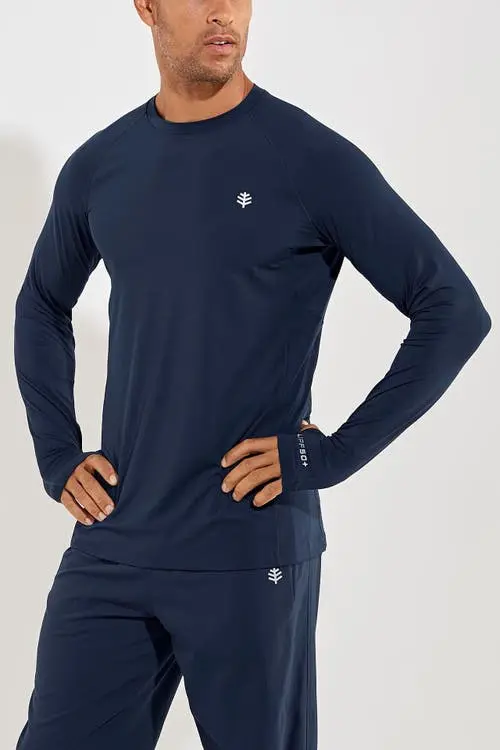 Coolibar Sonora Agility Long Sleeve Performance T-shirt - Navy