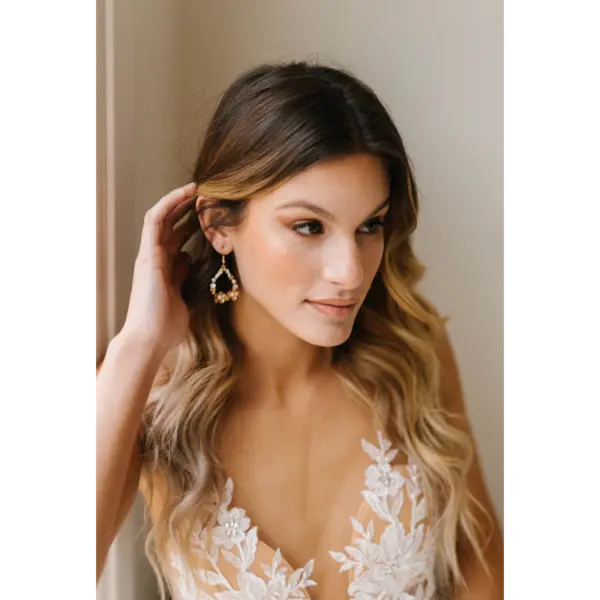 POPPY LANE Maise Bridal Earrings - Gold