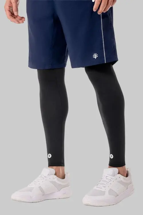 Coolibar Andros Maxshield Performance Leg Sleeves - Black