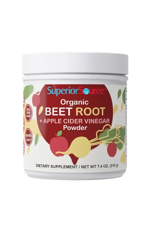 SUPERIOR SOURCE Organic Beet Root Apple Cider Vinegar Powder - Red