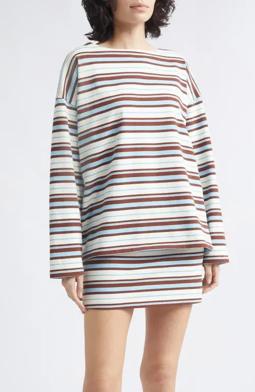 Posse Nadine Striped Cotton Long Sleeve Top