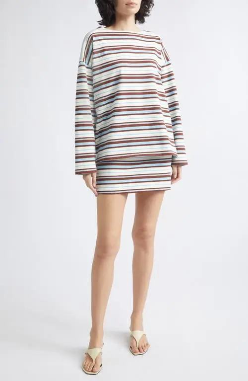 Posse Nadine Striped Cotton Long Sleeve Top