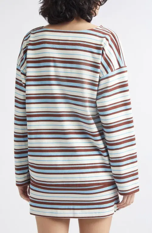 Posse Nadine Striped Cotton Long Sleeve Top