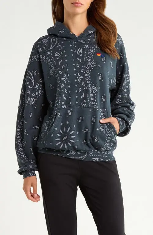 Aviator Nation Bandana Graphic Hoodie - Charcoal
