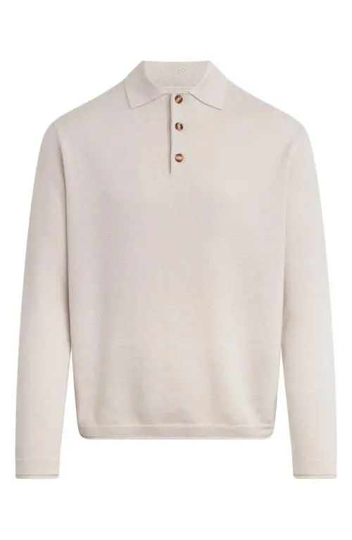 Joe's Jeans Long Sleeve Merino Wool Polo - Ancient Scroll