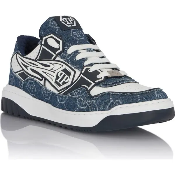 Philipp Plein Low-top Sneakers Moonwalker Denim