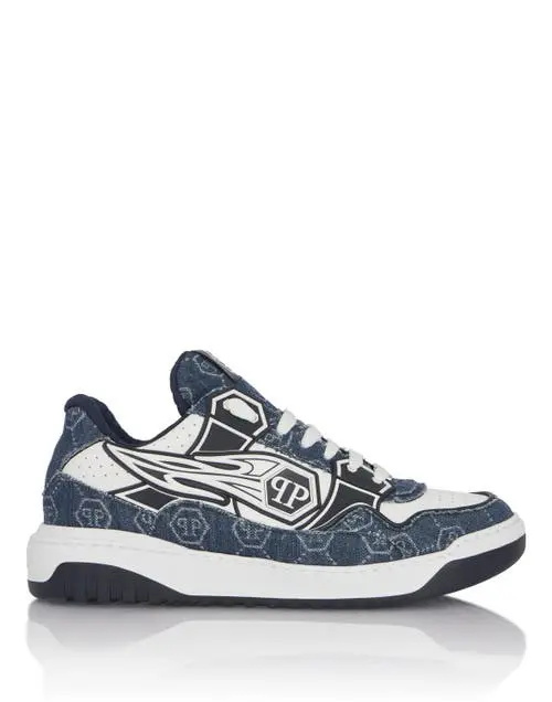 Philipp Plein Low-top Sneakers Moonwalker Denim
