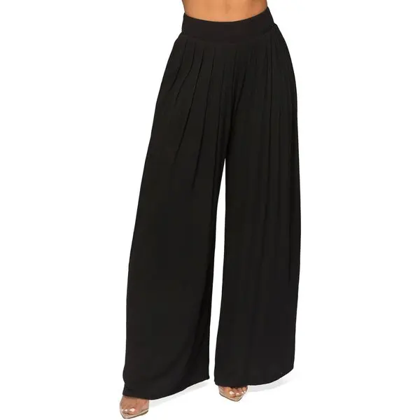 JLUXLABEL Pleated Wide-leg Pants