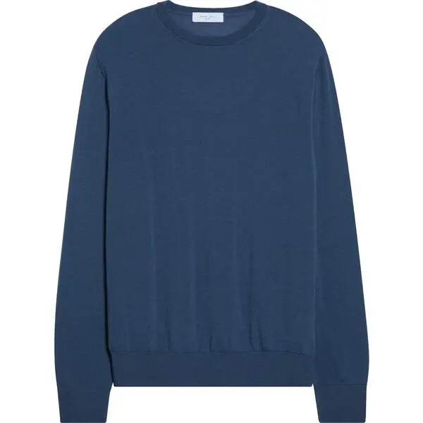 Boglioli Solid Wool Crewneck Sweater
