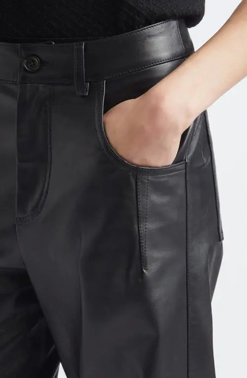 Eleventy Lambskin Leather Pants