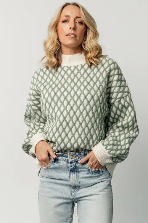 BALTIC BØRN Hendrix Diamond Knit Sweater