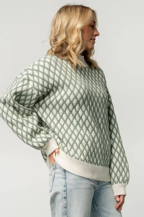 BALTIC BØRN Hendrix Diamond Knit Sweater