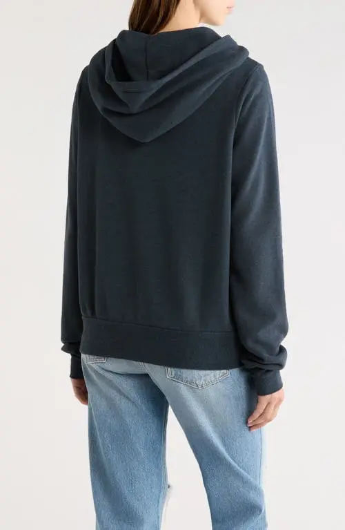 Aviator Nation Disco Zip Hoodie - Charcoal