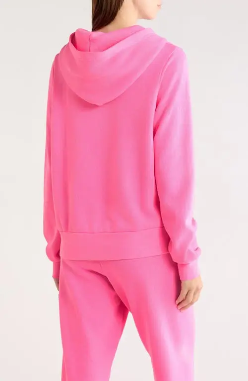 Aviator Nation Disco Zip Hoodie - Neon Pink