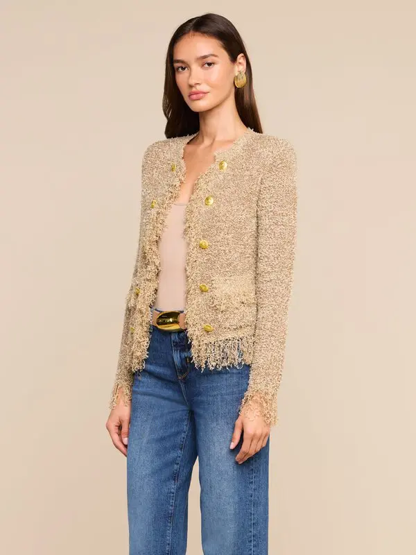 L'Agence Mireille Fringe Cardigan