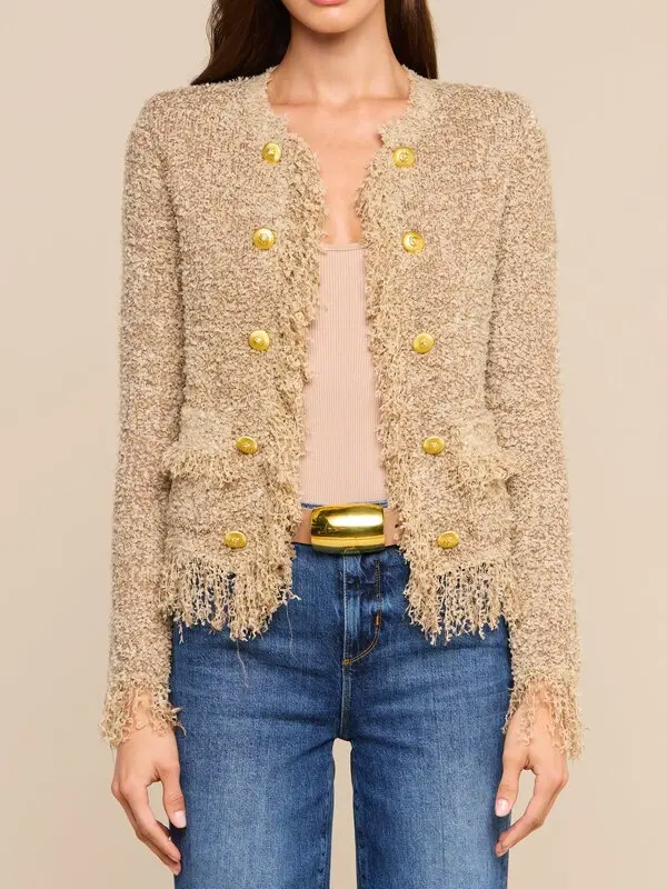 L'Agence Mireille Fringe Cardigan