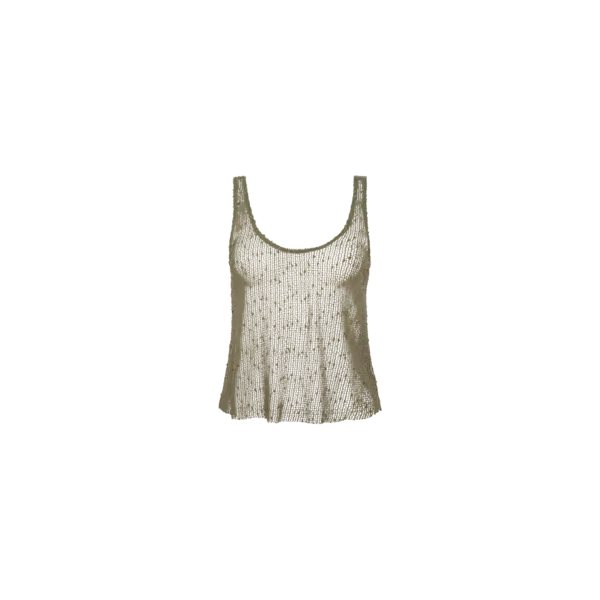 L'AGENCE Zia Sequin Knit Tank Top
