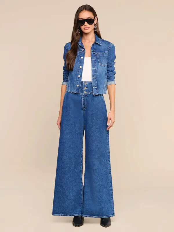 L'Agence Janelle Denim Jacket - Atlantis