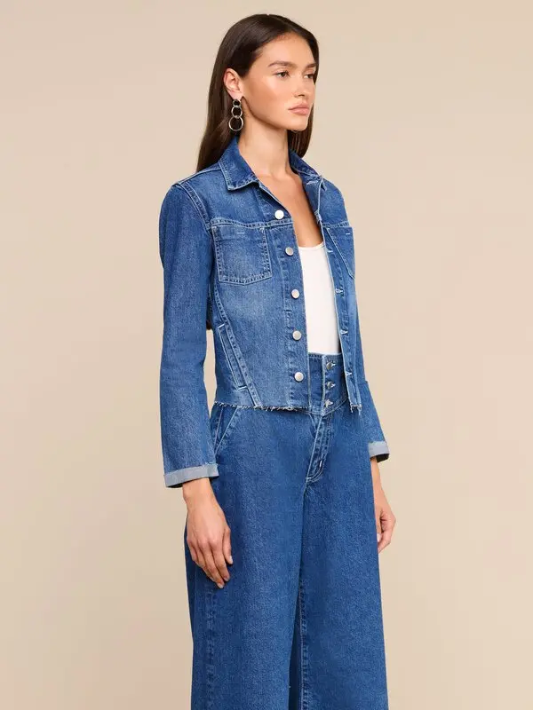 L'Agence Janelle Denim Jacket - Atlantis