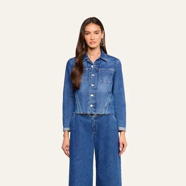 L'Agence Janelle Denim Jacket - Atlantis