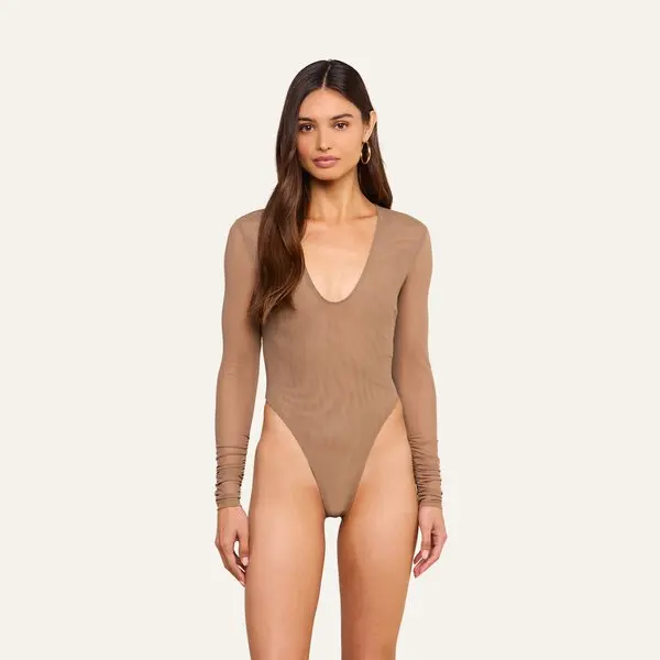 L'Agence Thalassa High-leg Bodysuit - Cardamom