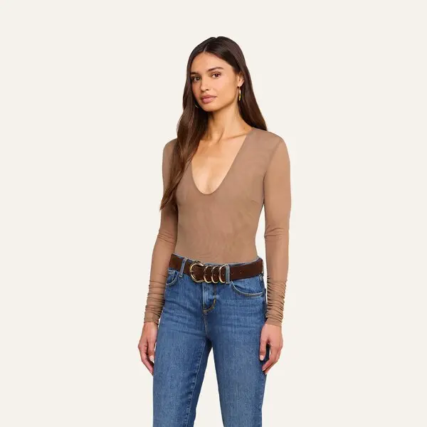 L'Agence Thalassa High-leg Bodysuit - Cardamom
