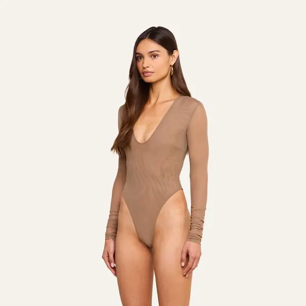 L'Agence Thalassa High-leg Bodysuit - Cardamom