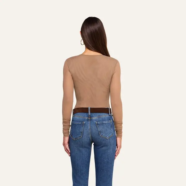 L'Agence Thalassa High-leg Bodysuit - Cardamom