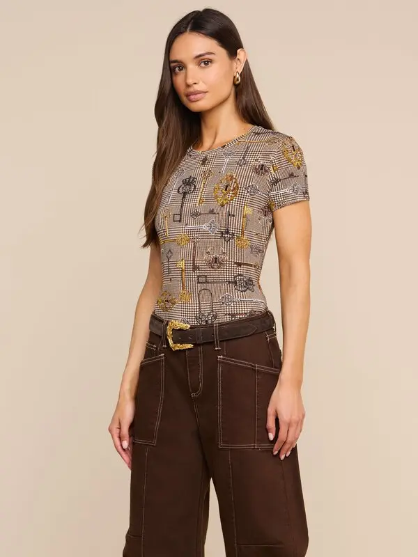 L'Agence Ressi Fitted T-shirt
