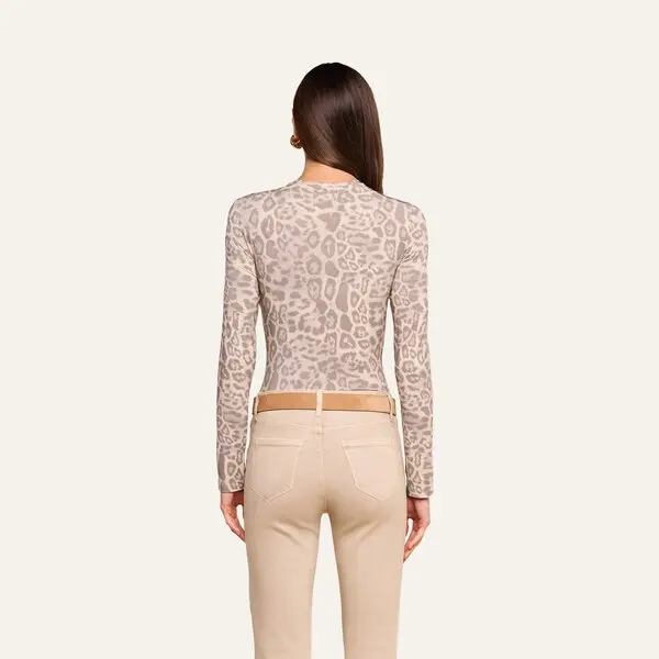L'Agence Tess Printed Long Sleeve T-shirt