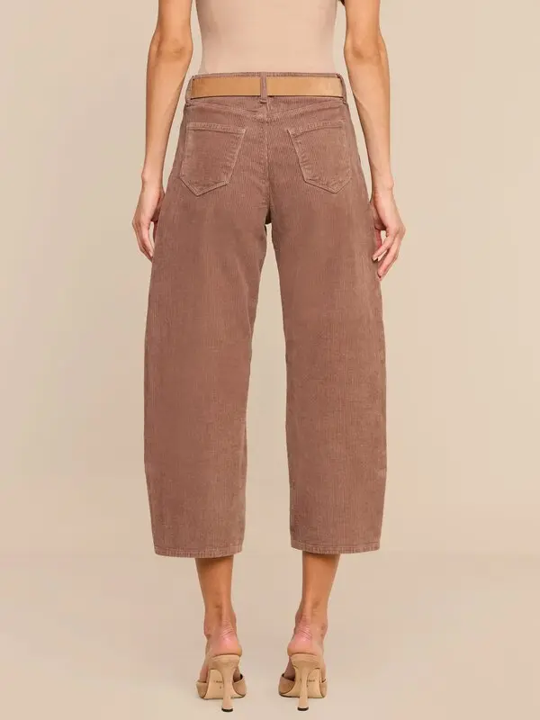 L'Agence Mallis Corduroy Bow-leg Pants